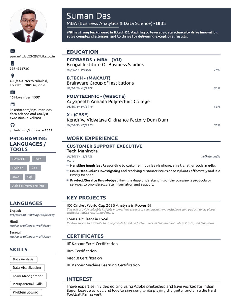 Suman's Resume | PDF | Data Science | Microsoft Excel
