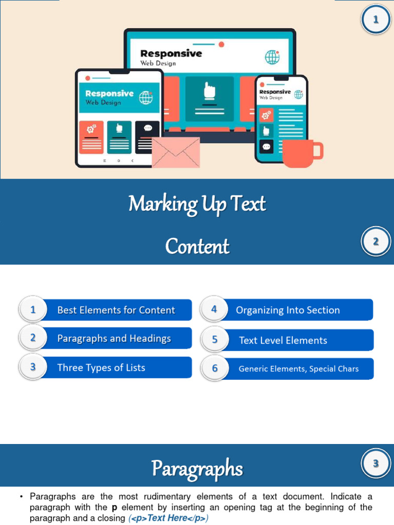 Chapter 5 (Marking Up Text) - 1 | PDF | Html Element | Software Engineering