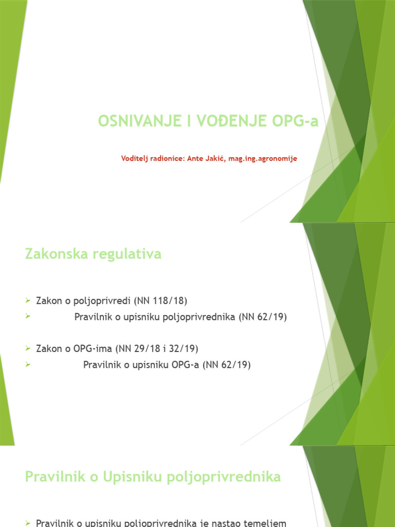 Osnivanje I Vođenje Opg A | PDF