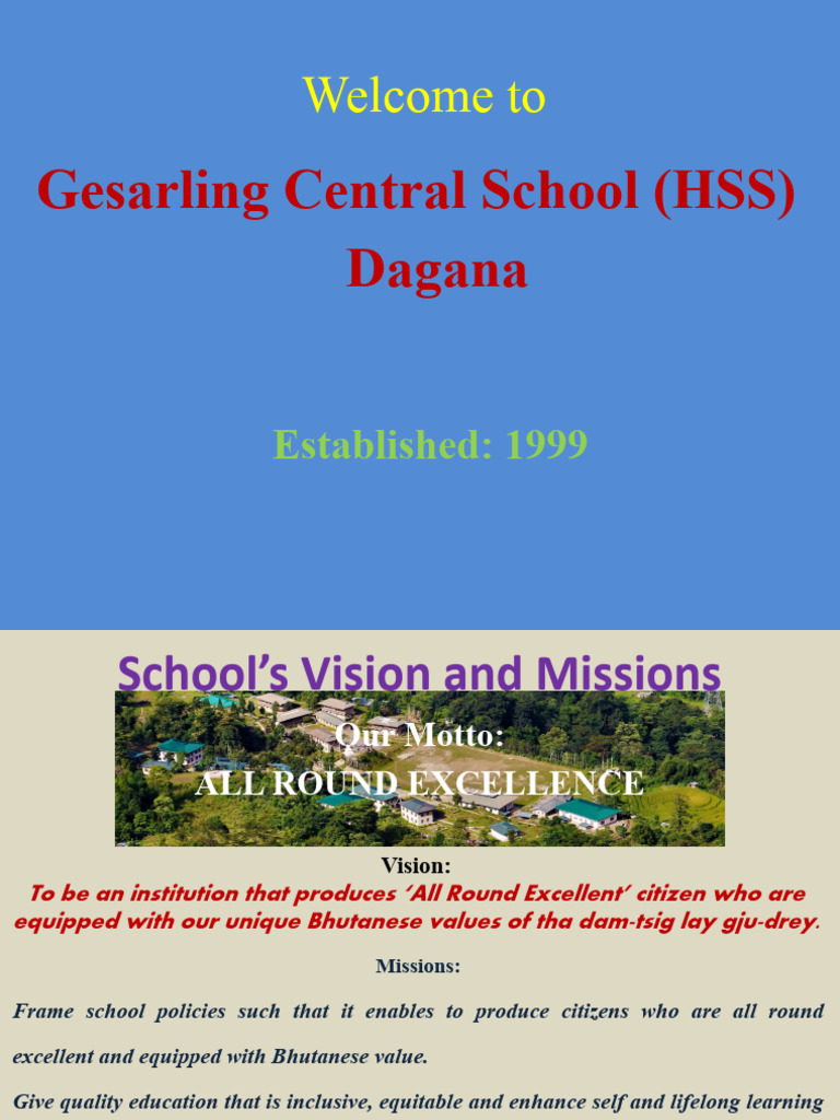 Gesarling Central School Overview | PDF | Career & Growth | Social Science