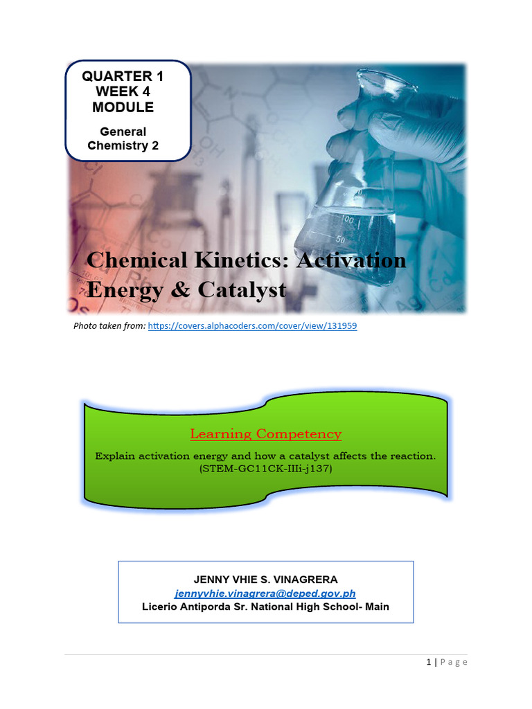 Activation Energy and Catalysts Explained | PDF | Catalysis | Reaction Rate