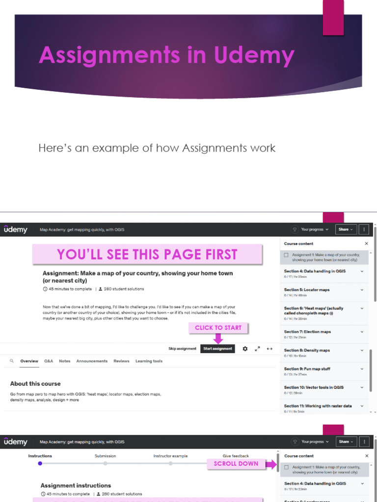 How to Submit Assignments on Udemy | PDF | Career & Growth | Language ...