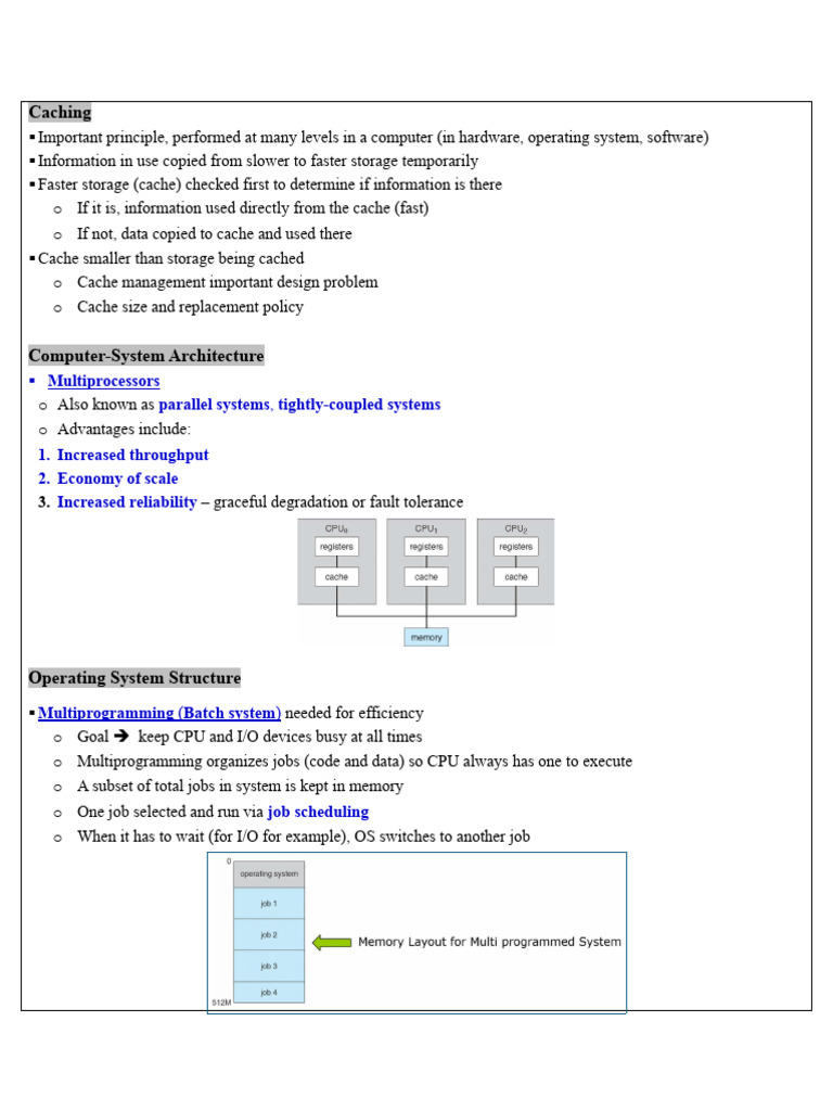 Computer Caching and Architecture Basics | PDF