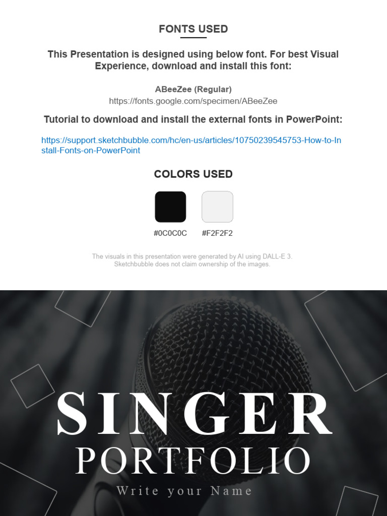 Singer Portfolio Static 4x3 | PDF
