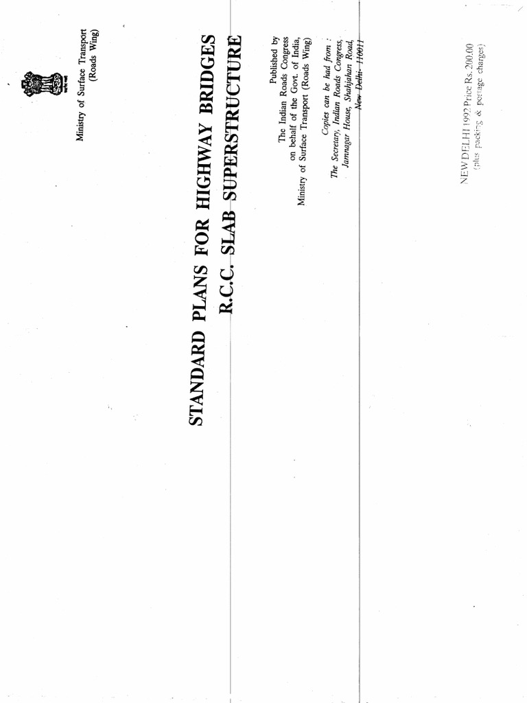standard plans for rcc slab | PDF