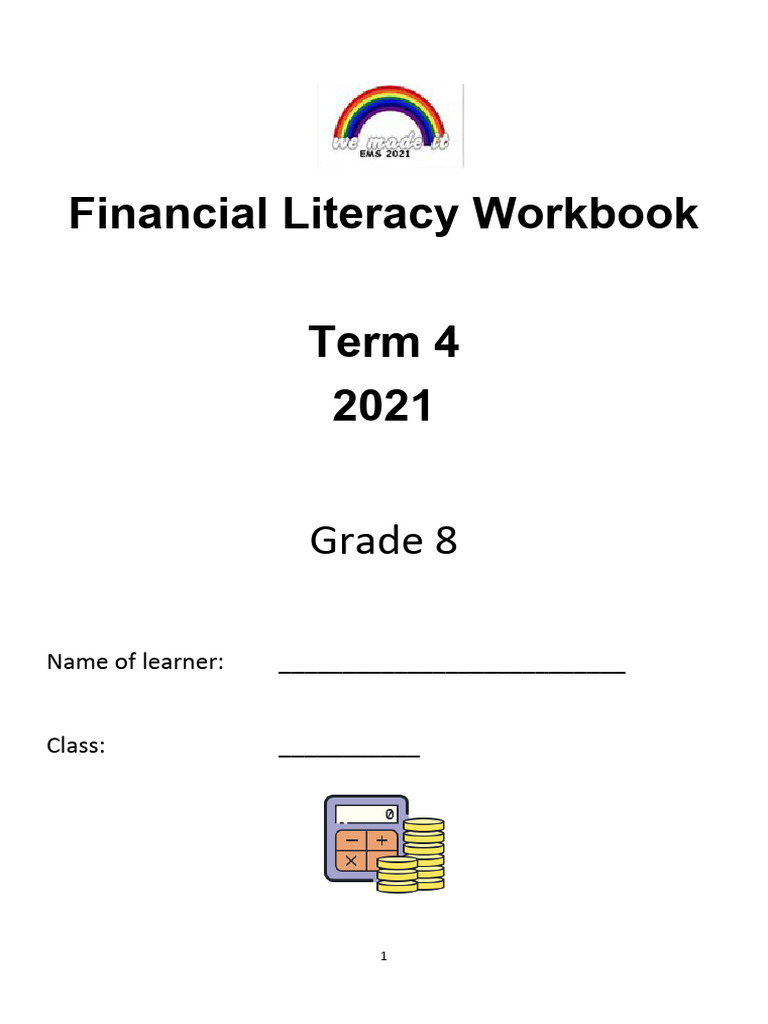Grade 8 Financial Literacy Workbook Term 4 | PDF | Debits And Credits ...