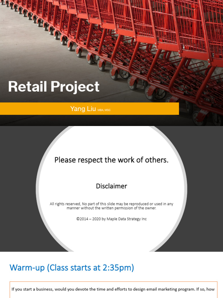 Retail Project | PDF | Marketing | Computing