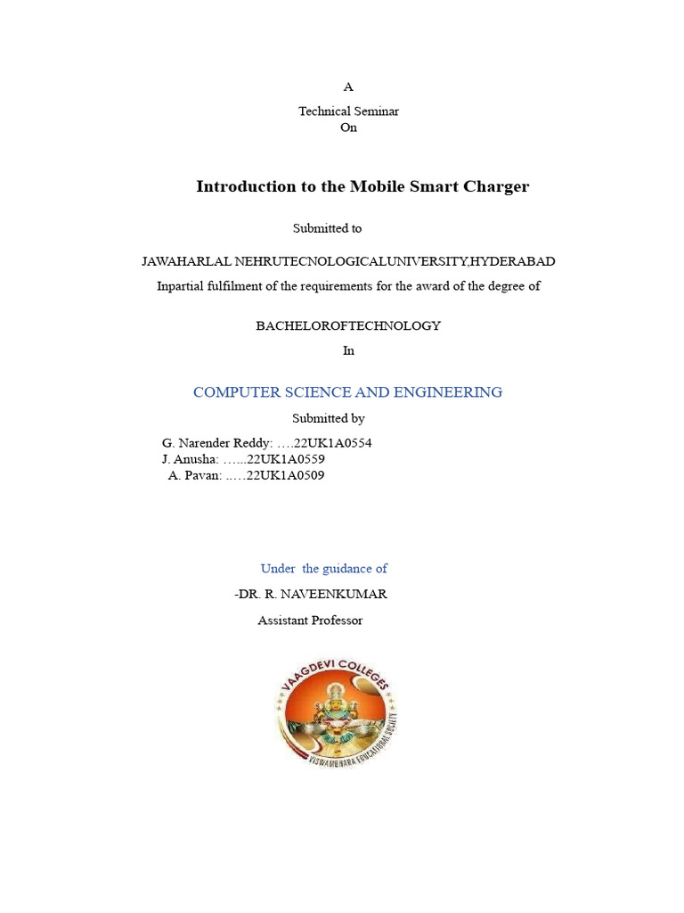 Introduction To The Mobile Smart Charger: Computer Science and ...