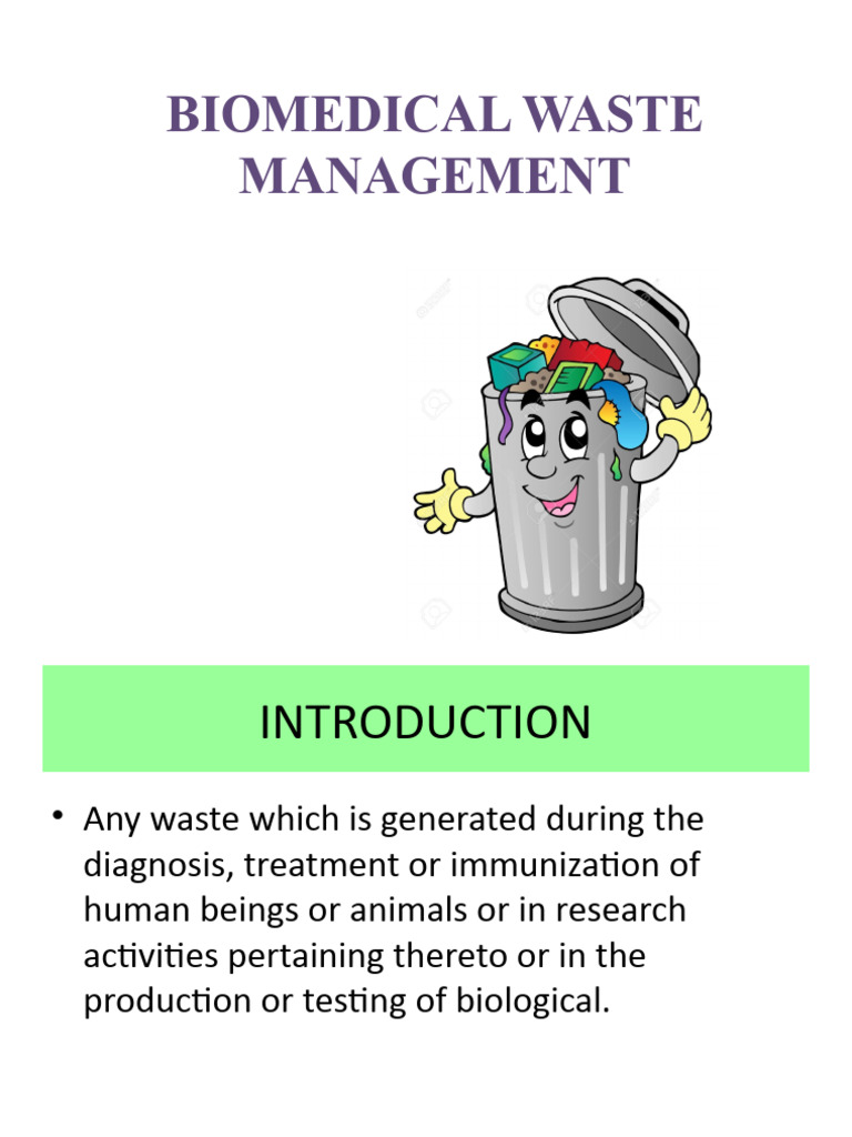 Biomedical Waste Management | PDF | Infection | Waste