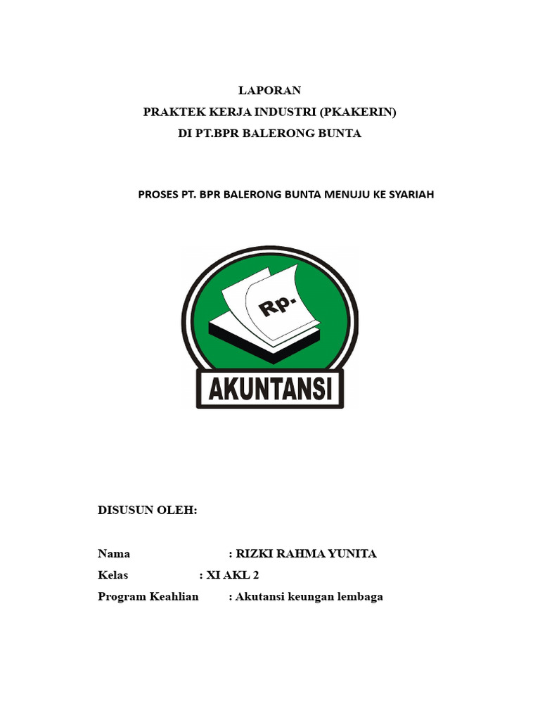 Proses Syariah di PT BPR Balerong Bunta | PDF | Karier & Perkembangan ...