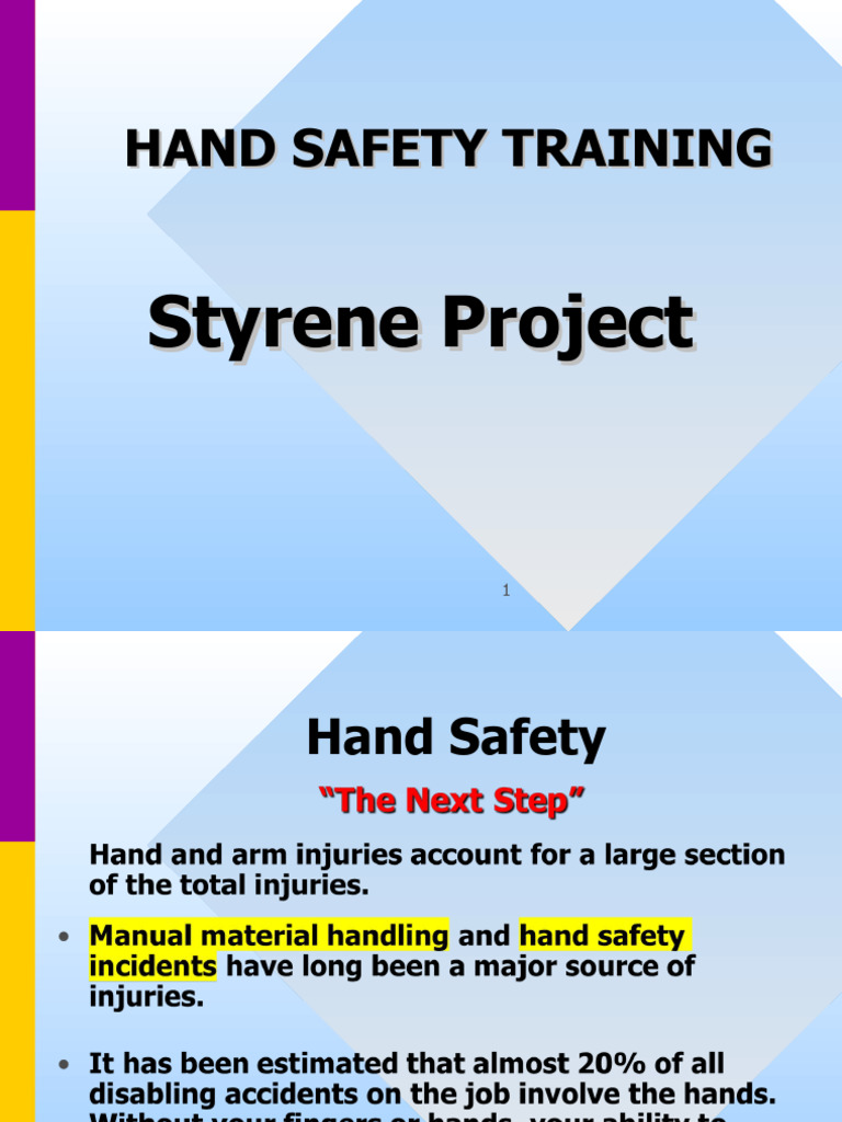 HAND SAFETY TRAINING KBR Rev 1 | PDF | Glove | Personal Protective ...