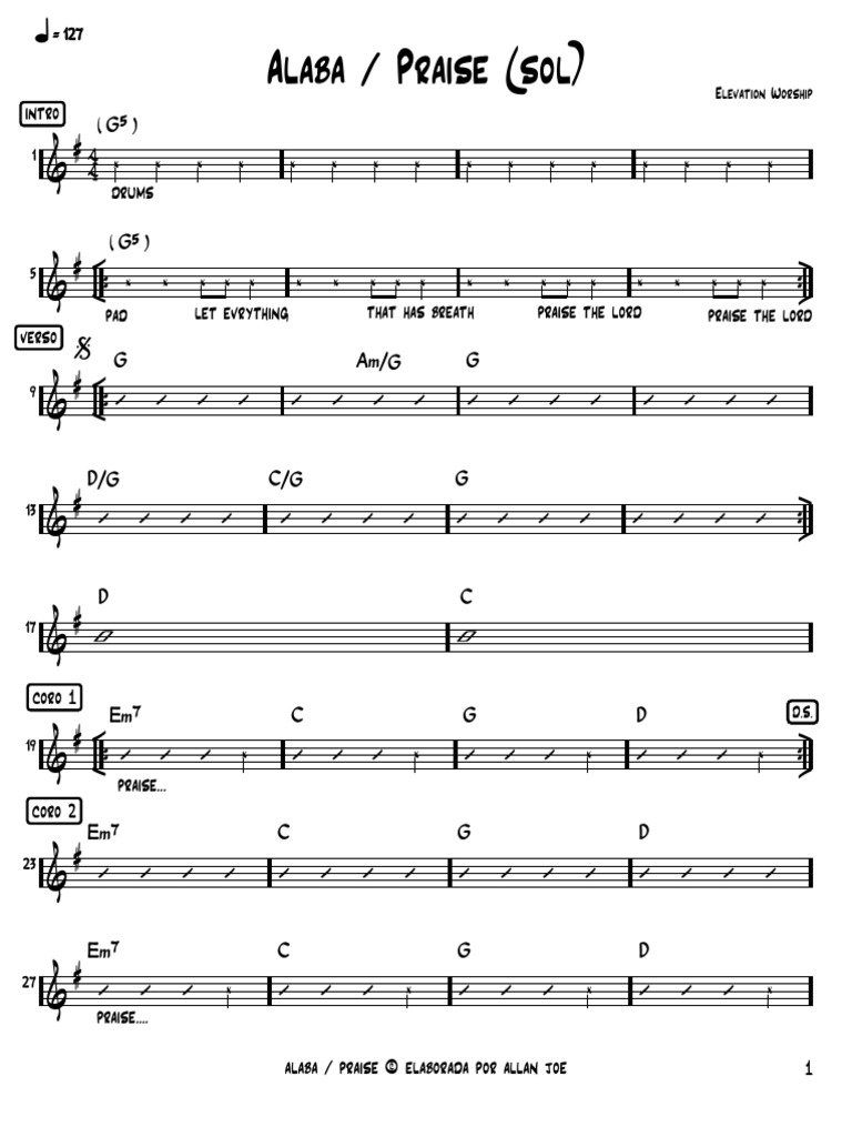 Alaba/Praise: Elevation Worship | PDF