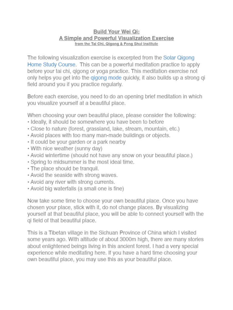 Build Your Wei Qi | PDF | Qigong | Qi