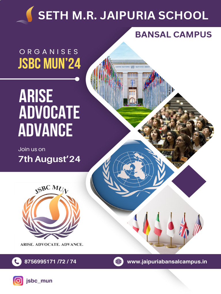 JSBC Mun'24 Brochure | PDF | Mentorship