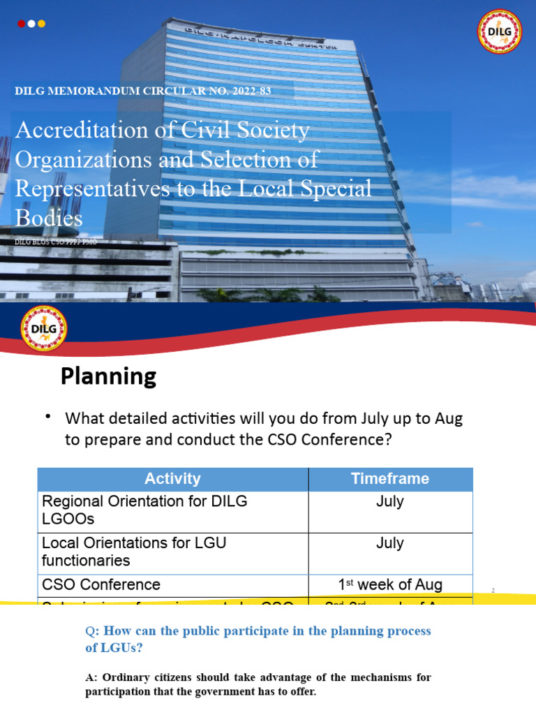 Dilg MC 2022-83 - Cso | PDF | Non Governmental Organization