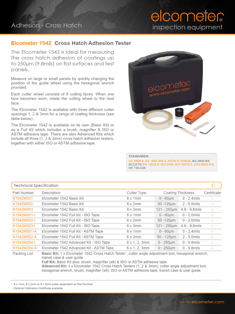 Cross Hatch Adhesion Tester | PDF