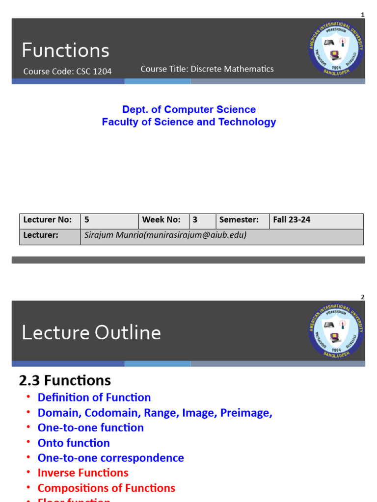 DM 5 Functions | PDF | Function (Mathematics) | Set (Mathematics) DM 5 Functions | PDF | Function (Mathematics) | Set (Mathematics)