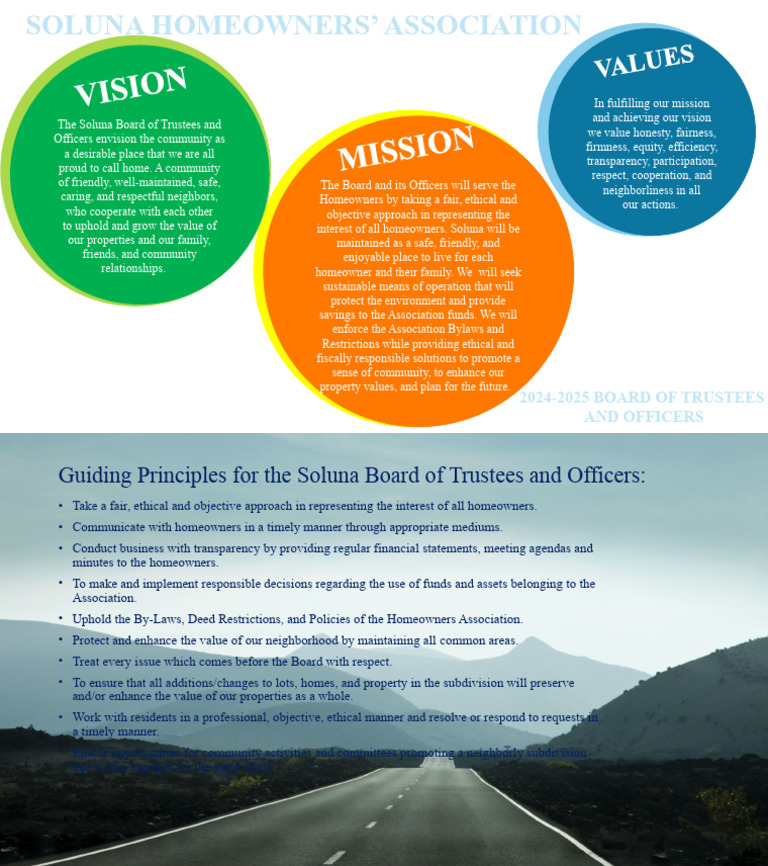 Soluna Vision Statement | PDF | Board Of Directors | Economies