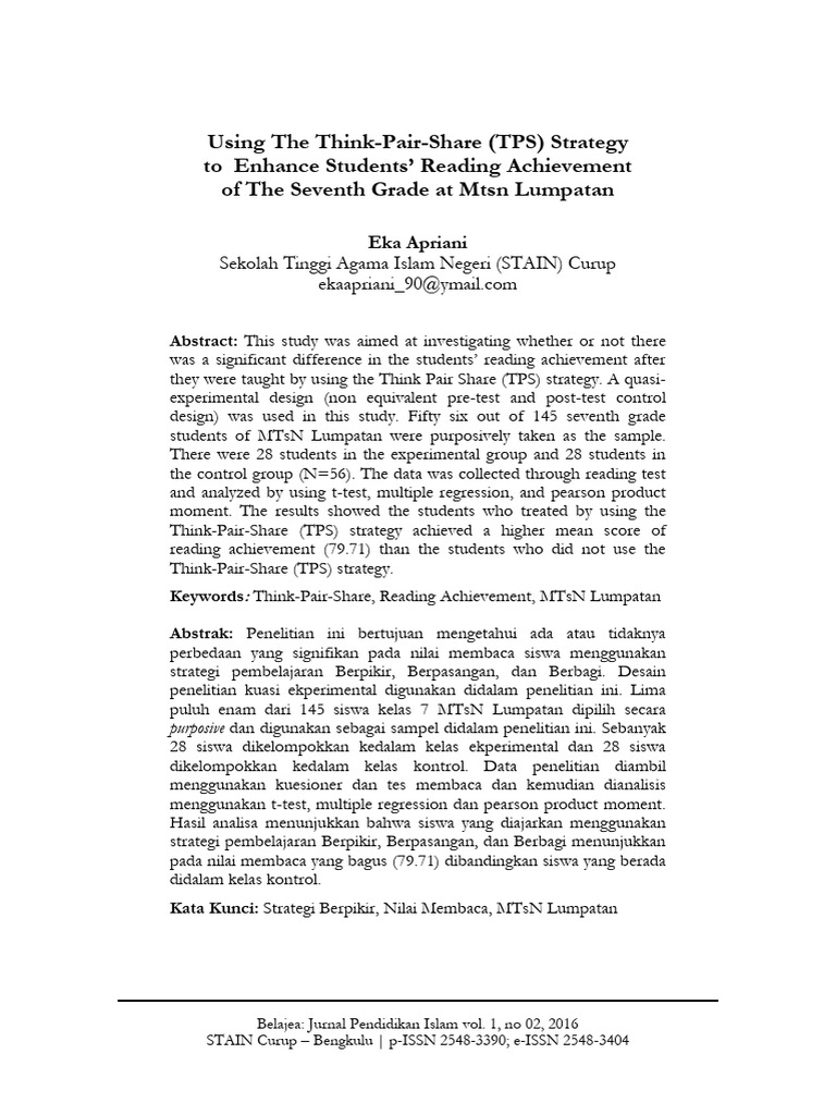 TPS 3 | PDF | Reading Comprehension | English As A Second Or Foreign ...