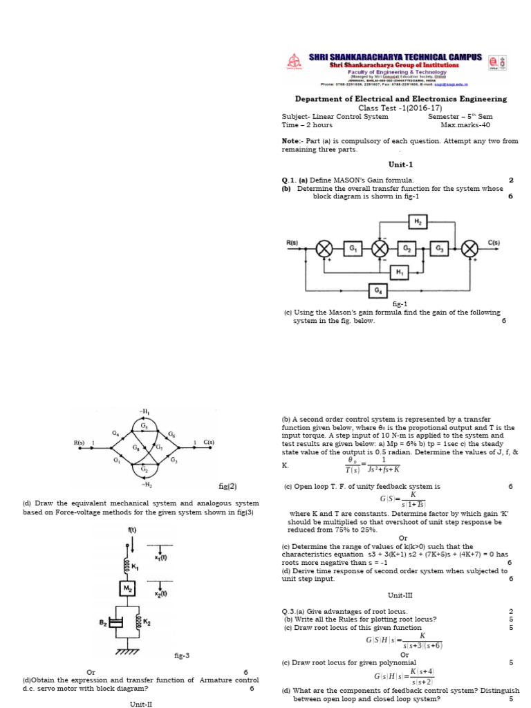 LCS ct-1 2016-17 | Download Free PDF | Feedback | Applied Mathematics
