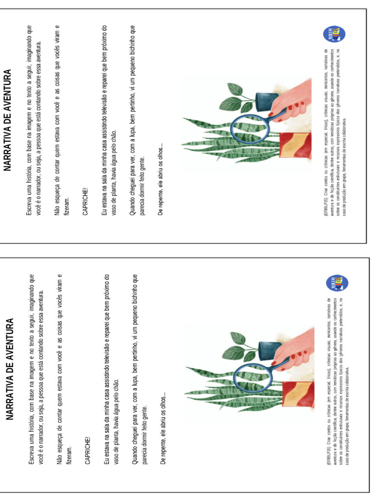 Narrativa de Aventura 7º Ano | PDF