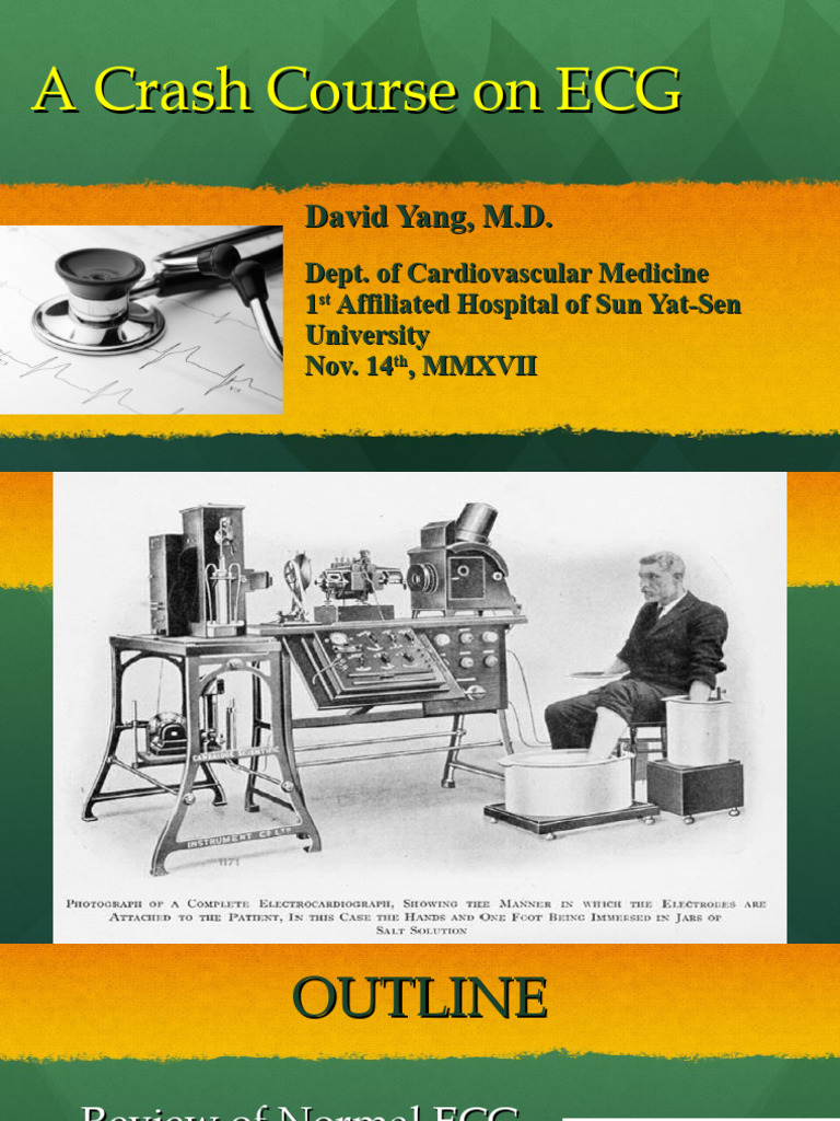 A Crash Course on ECG | PDF | Electrocardiography | Electrophysiology