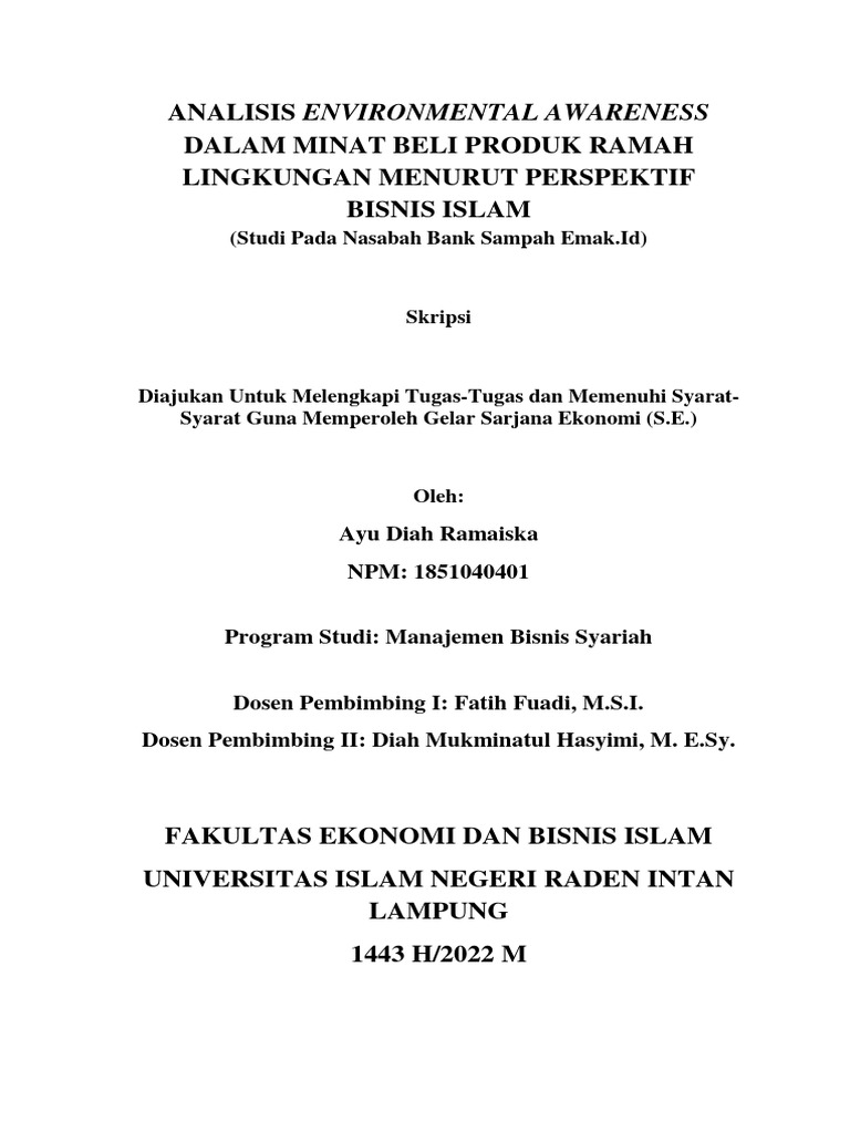 Skripsi Kating | PDF | Sains & Matematika