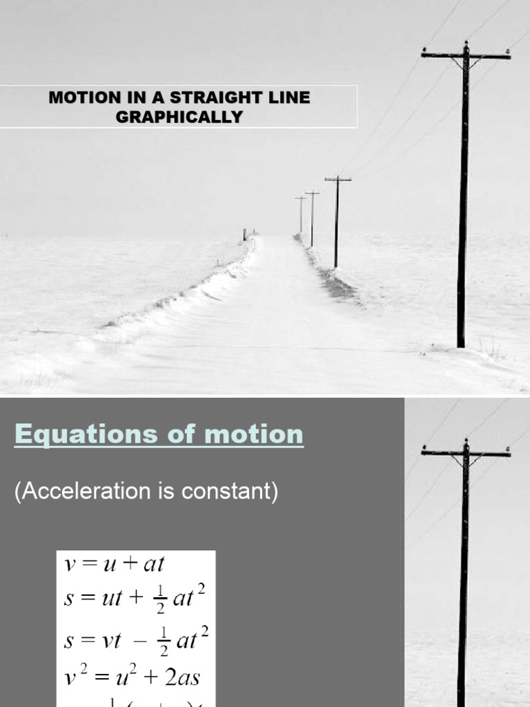 Kinematics Using Graphs | PDF