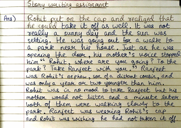 Story Writing Assignment | PDF