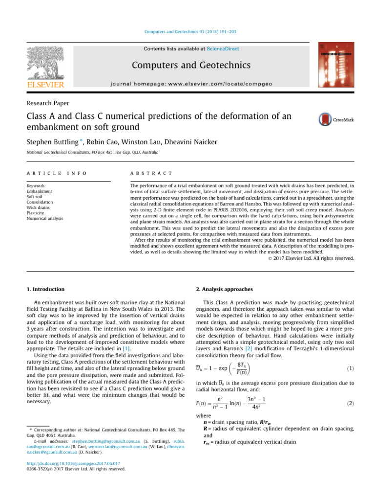 Embankment Prediction - 15 - Buttling | PDF | Soil | Applied And ...