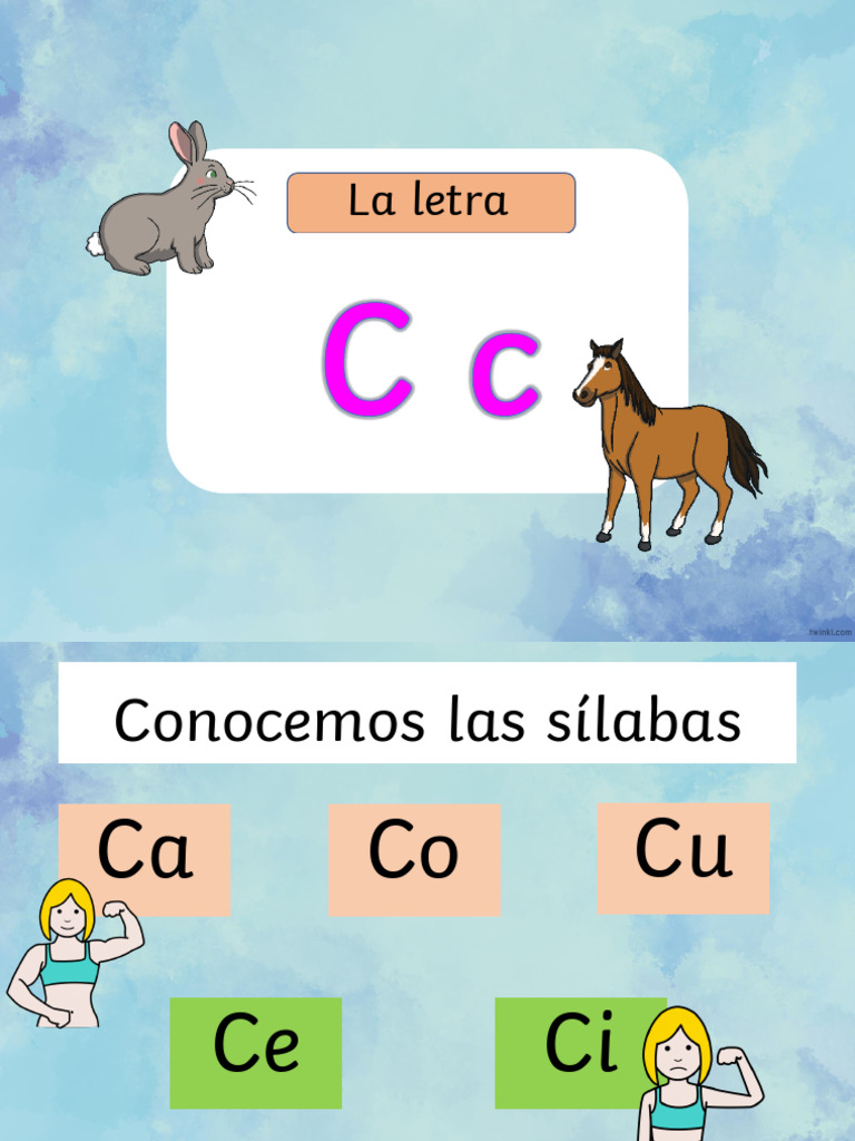 Actividades de sílabas ca, co, cu | PDF