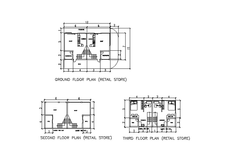 Shop House Floor Plan1 | PDF