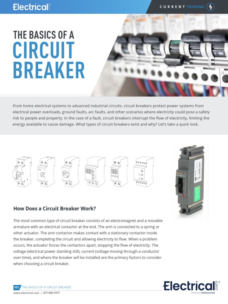 Electrical Circuit Breaker Basics | PDF | Switch | Electromagnetism