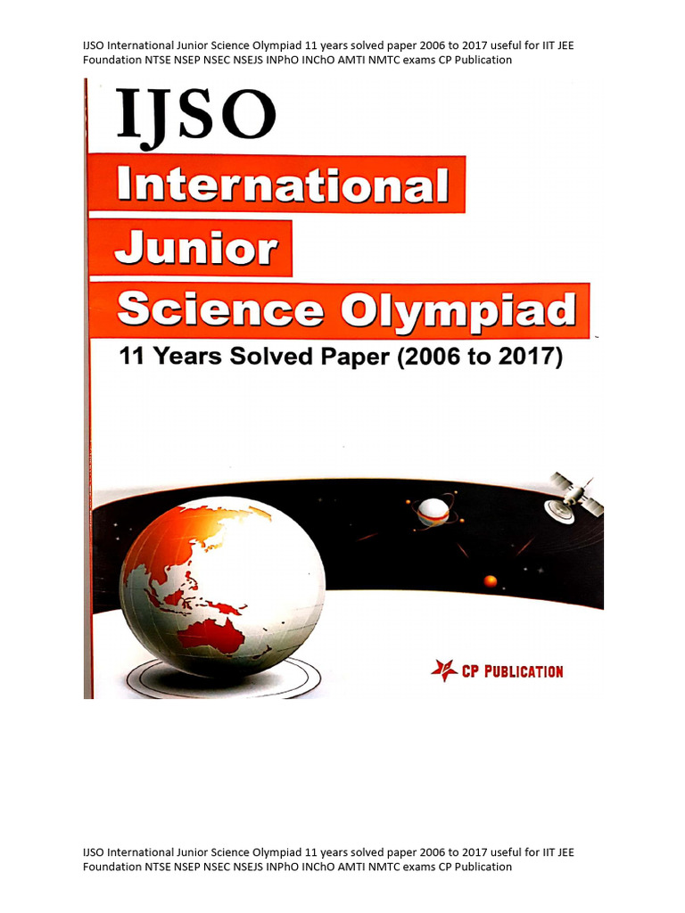 IJSO International Junior Science Olympiad 11 Year - 231122 - 114244 | PDF | Higher Education ...