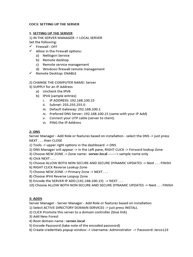 COC 3 Guide | Download Free PDF | Ip Address | Domain Name System