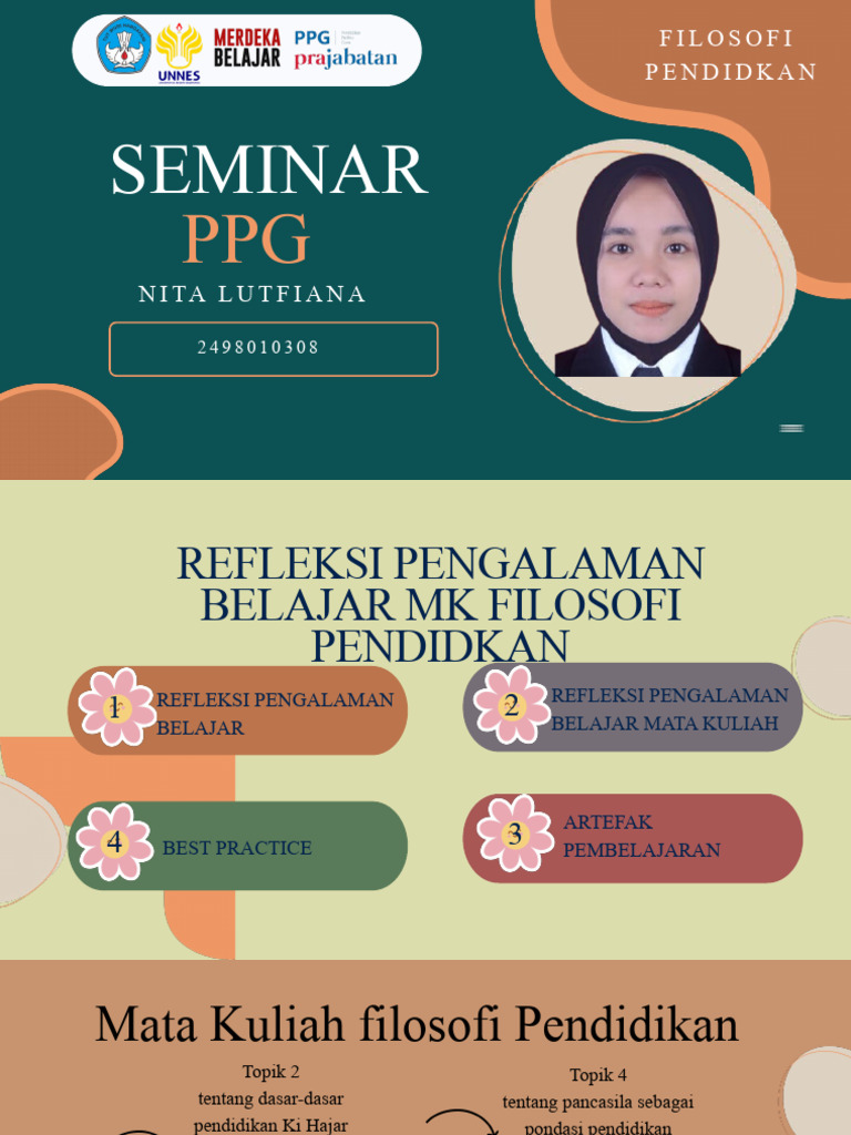 Seminar PPG MK Filosofi Pendidikan-Nita | PDF | Karier & Perkembangan
