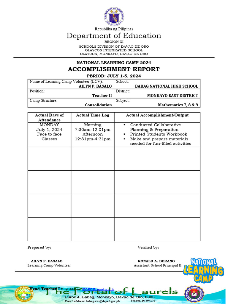 2024 NLC Accomplishment Report | PDF