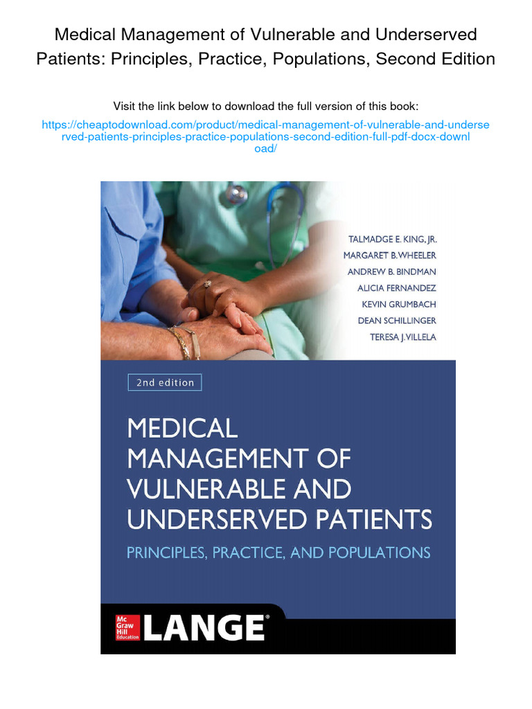Medical Management of Vulnerable and Underserved Patients: Principles ...