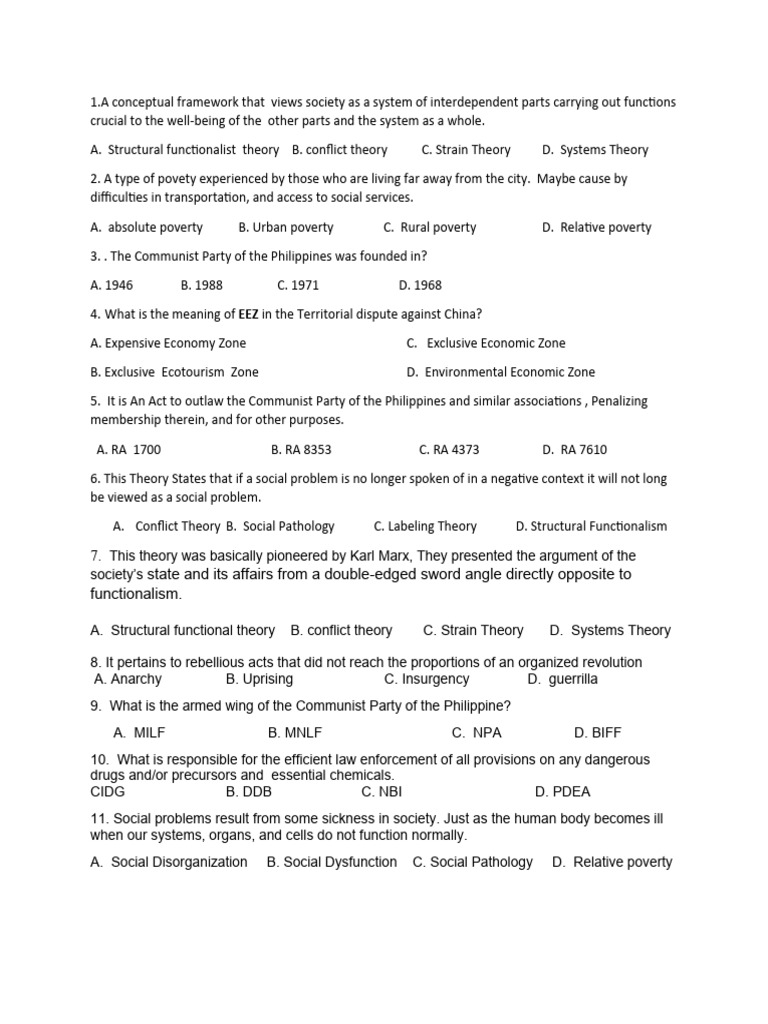 25 Questions For Qualifying Exam | PDF | Liberalism | Neoliberalism