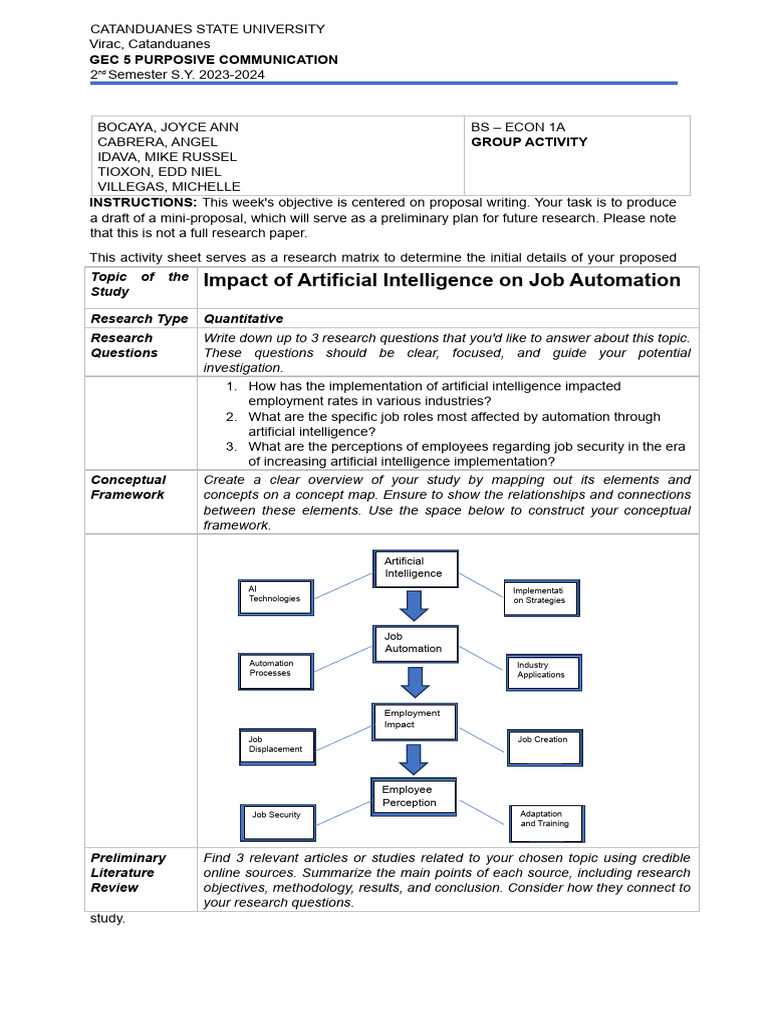 Individual Activity 5 Research Proposal | PDF | Automation | Artificial Intelligence