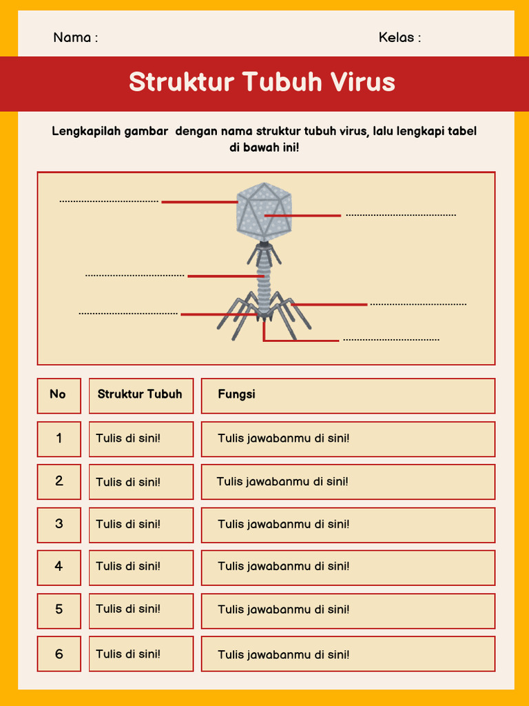 Struktur Tubuh dan Fungsi Virus | PDF