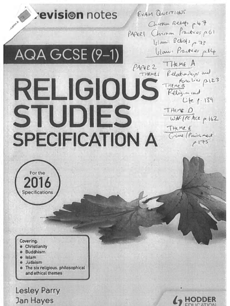 Revision Guide AQA Religious Studies 2023 | PDF