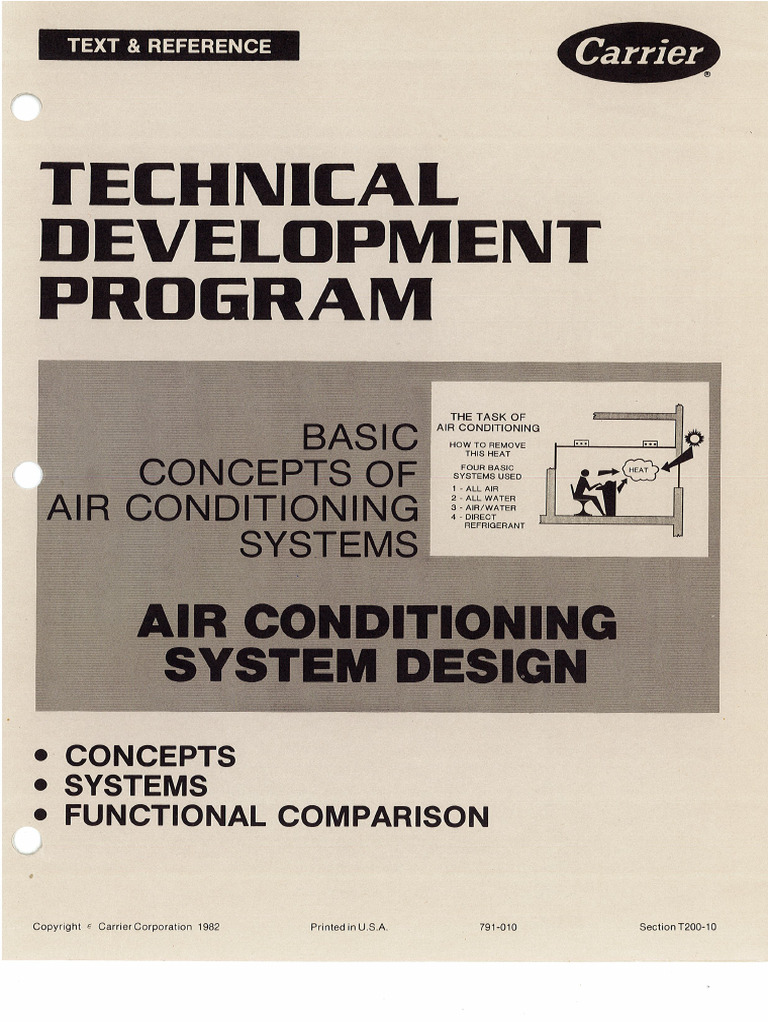 Basic Concepts of Air Conditioning Systems | PDF