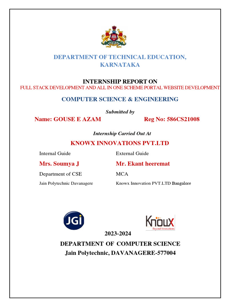 Gouse e Azam Report | PDF | Web Development | Databases