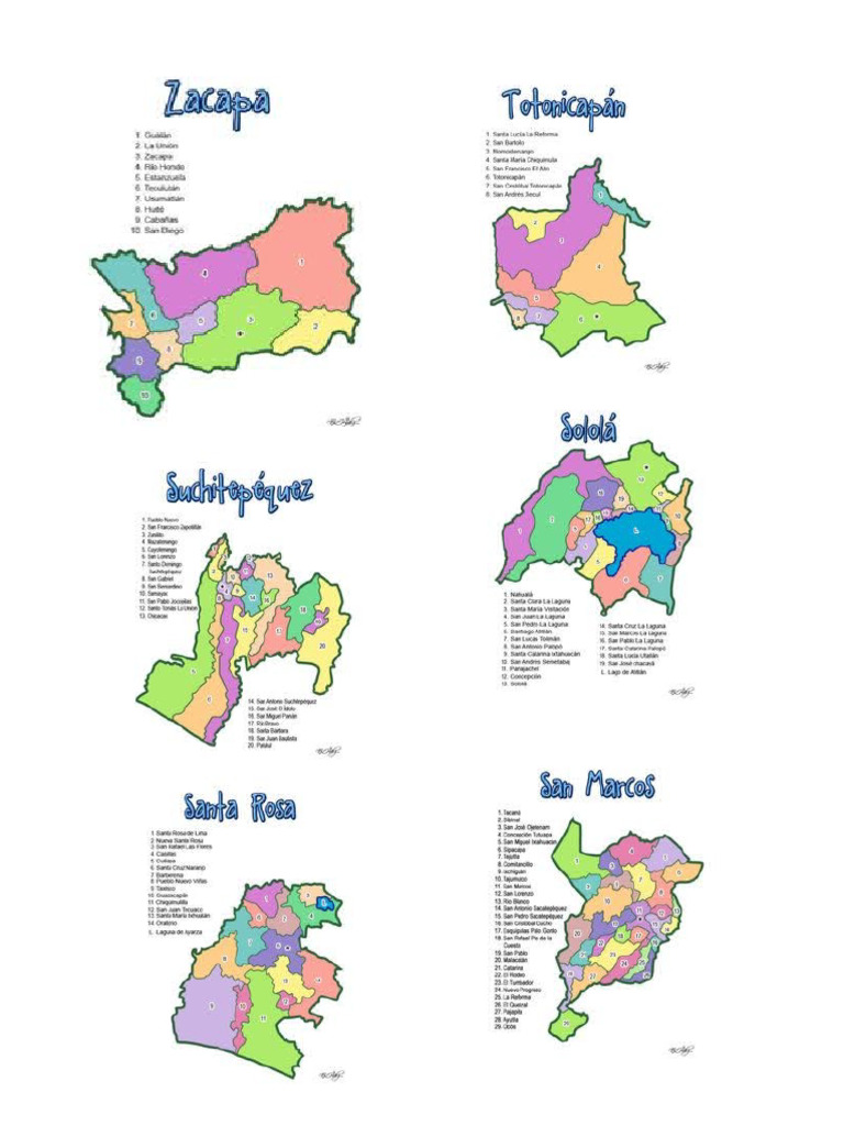 Mapa de Cada Departamento | PDF