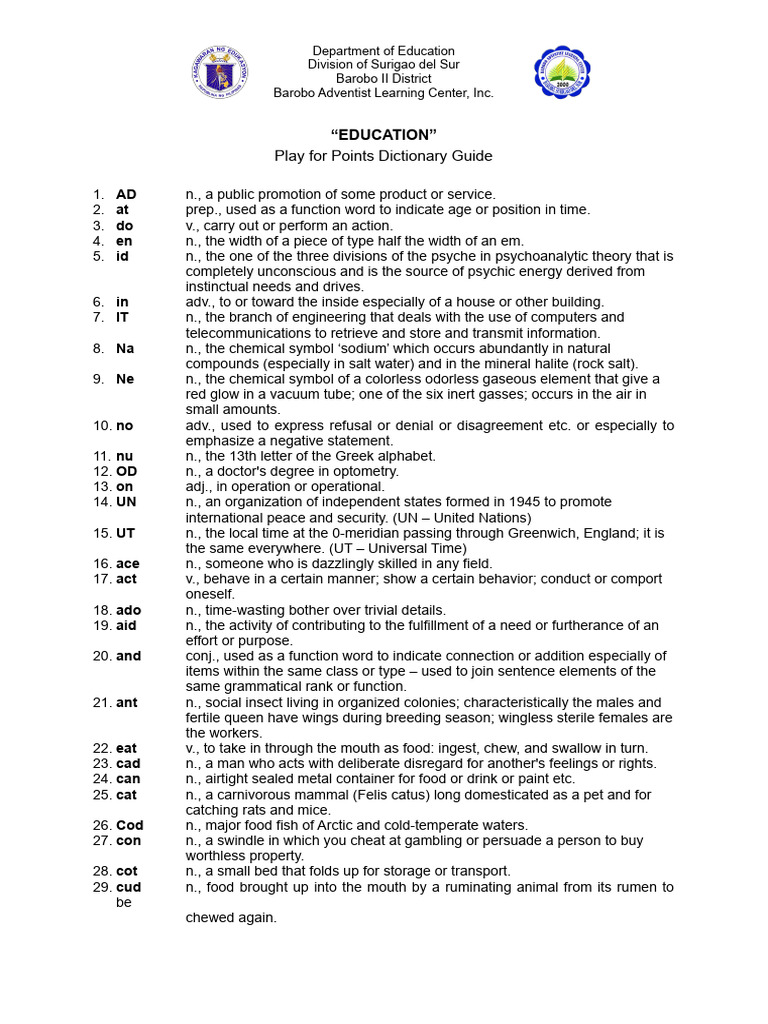 Play For Points Pointers (EDUCATION) | PDF