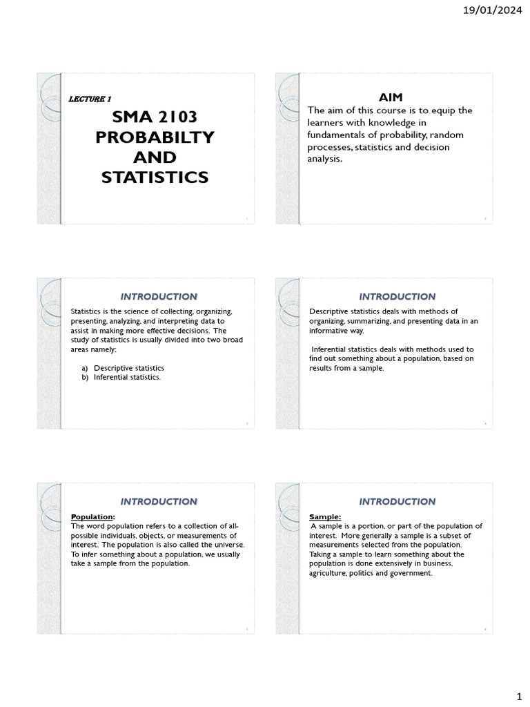 L1 Introduction-Displaying Data | PDF | Level Of Measurement | Statistics L1 Introduction-Displaying Data | PDF | Level Of Measurement | Statistics