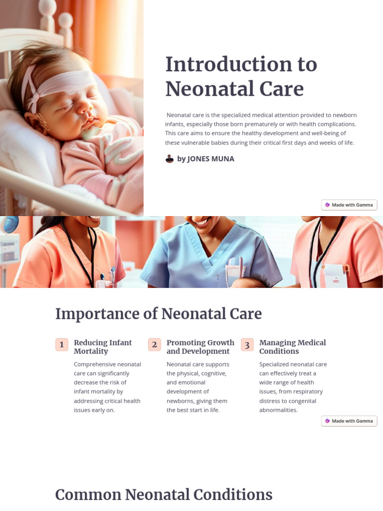 Introduction To Neonatal Care | PDF | Neonatal Intensive Care Unit ...