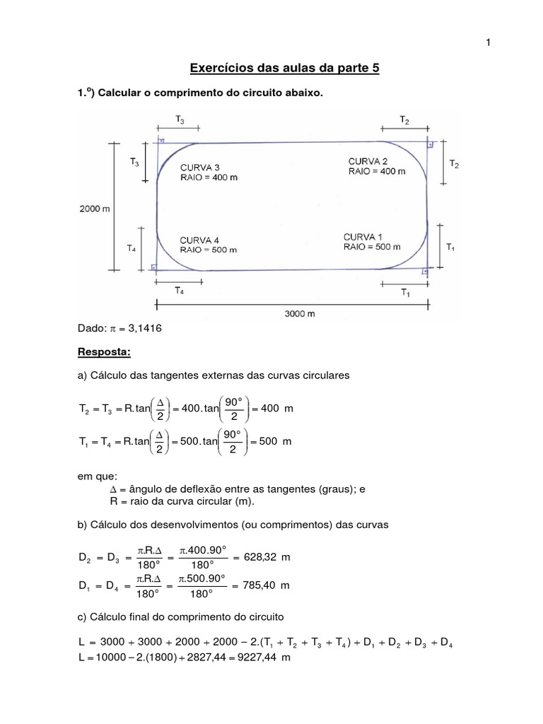Exercícios (Aulas Parte 5) | PDF | Geometria Elementar | Geometria