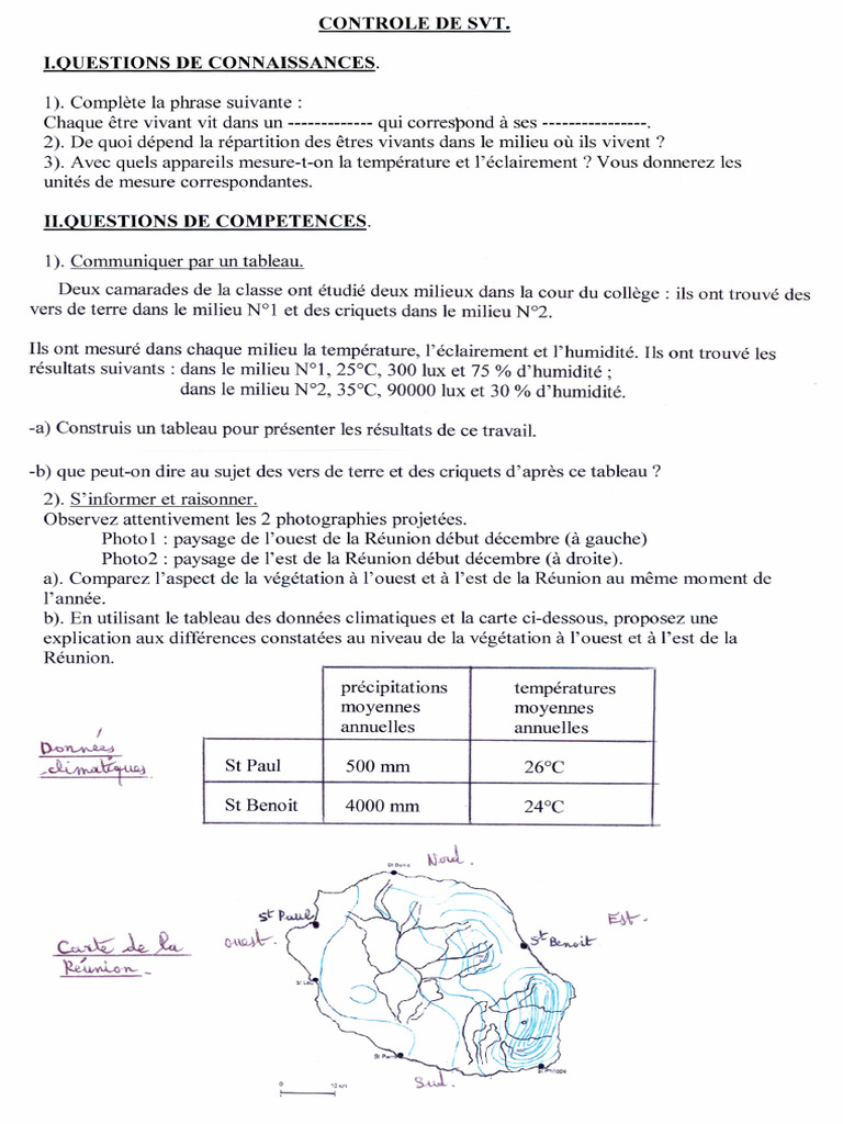 Evaluation R Partition Des Tres Vivants | PDF